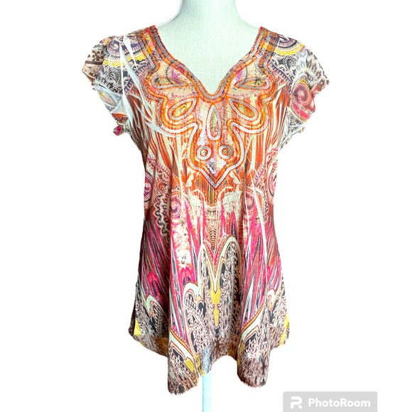 ONE WORLD | Tops | One World Sequin Detailed Blouse | Poshmark
